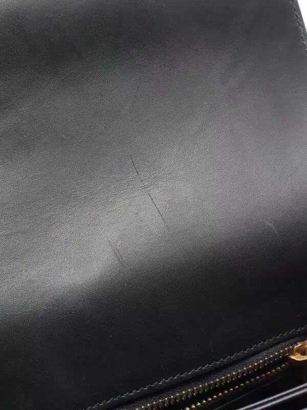 Saint Laurent 2000s Universite Leather Shoulder Bag