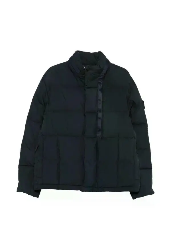 Stone Island Quilted Logo-patch Coat