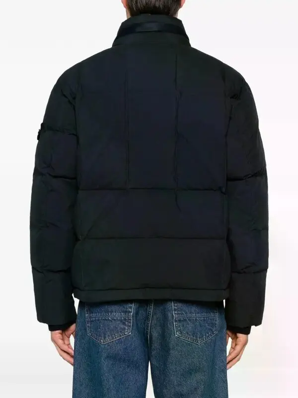 Stone Island Quilted Logo-patch Coat