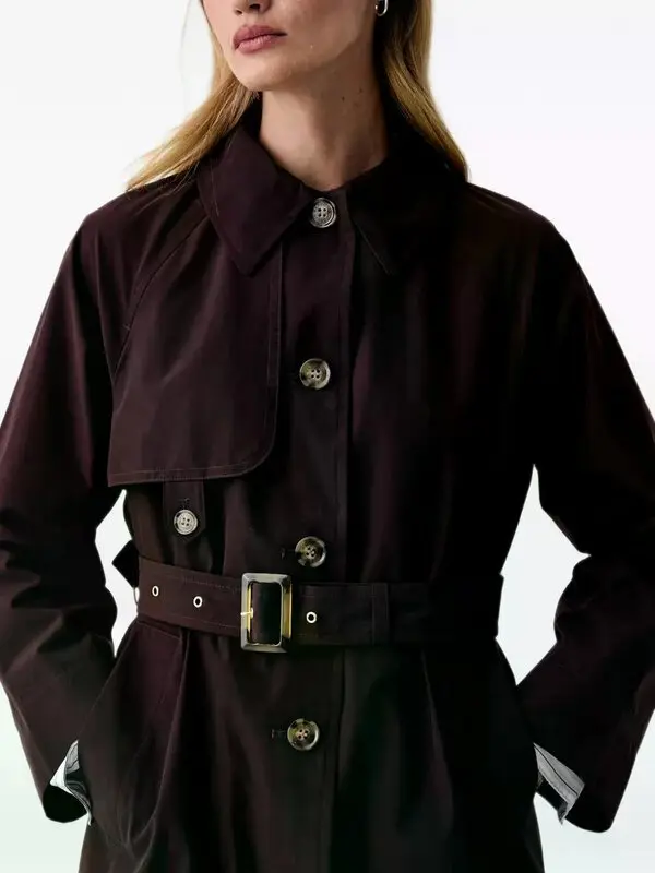 Barbour Antonella Belted Storm-flap Trenchcoat