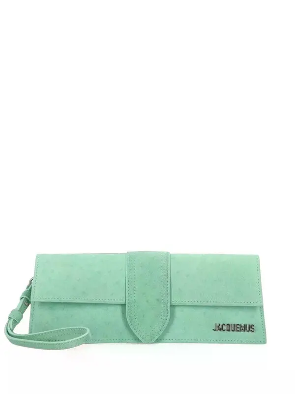 Jacquemus Ostrich-effect Suede East-west Bag