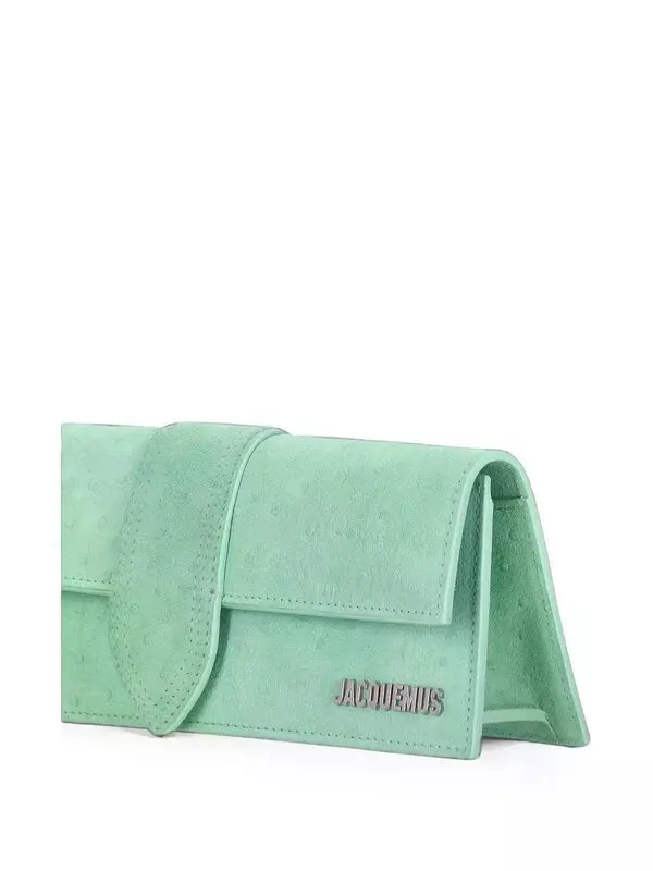 Jacquemus Ostrich-effect Suede East-west Bag