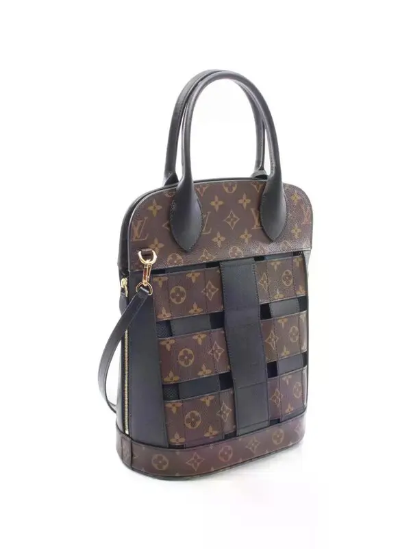 LOUIS VUITTON 2017 Tressage Monogram Medium Tote Bag