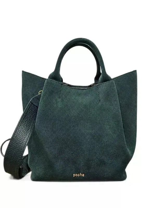 POCHE PARIS Torba Suede Logo-stamp Tote Bag