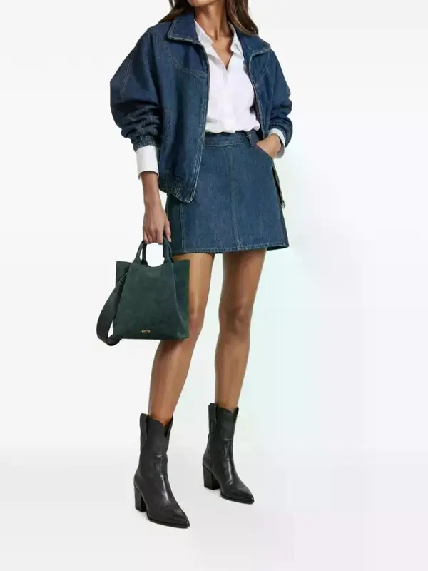 POCHE PARIS Torba Suede Logo-stamp Tote Bag