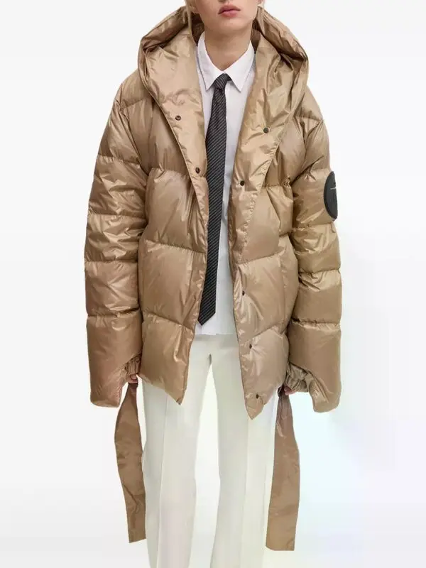 MMC STUDIO Jesso Quilted Hooded Jacket - Neutrals