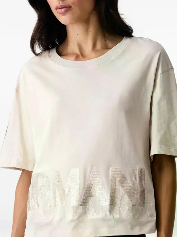 Armani Exchange Sequin-embellished Logo T-shirt