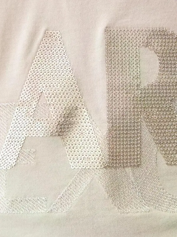 Armani Exchange Sequin-embellished Logo T-shirt