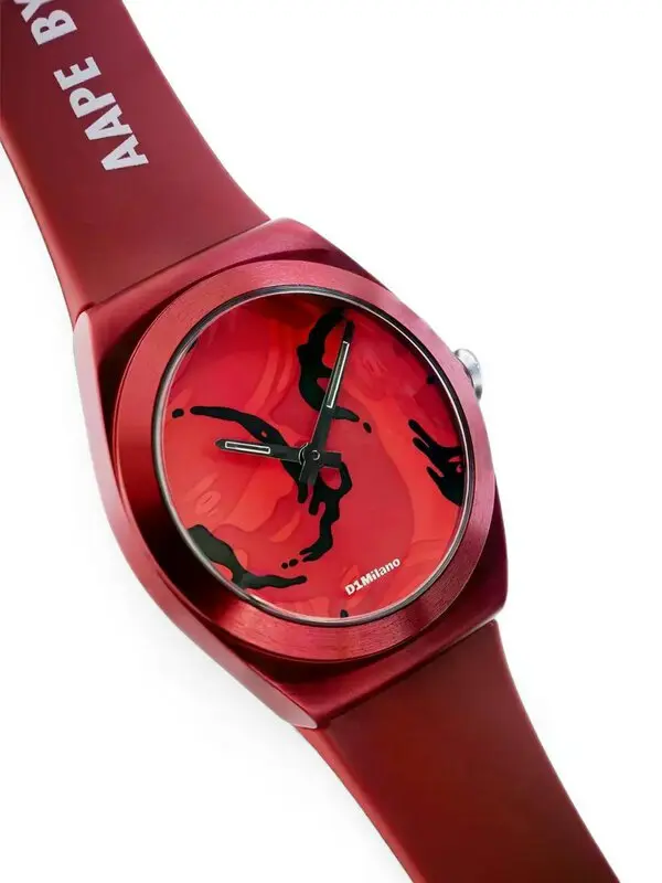 AAPE BY *A BATHING APE X D1 Canva 34mm Watch