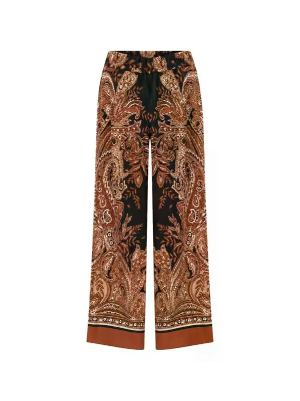 CLIPS Paisley-print Trousers