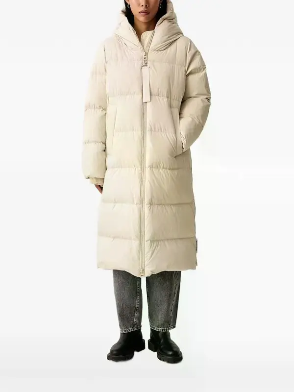 Marc O'polo Quilted Hooded Oversized Coat - Neutrals