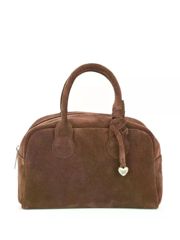 MARGESHERWOOD Soft Bowling Suede Tote Bag - Brown