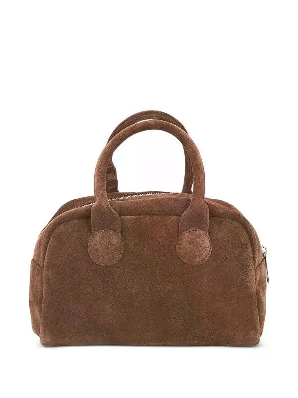 MARGESHERWOOD Soft Bowling Suede Tote Bag - Brown