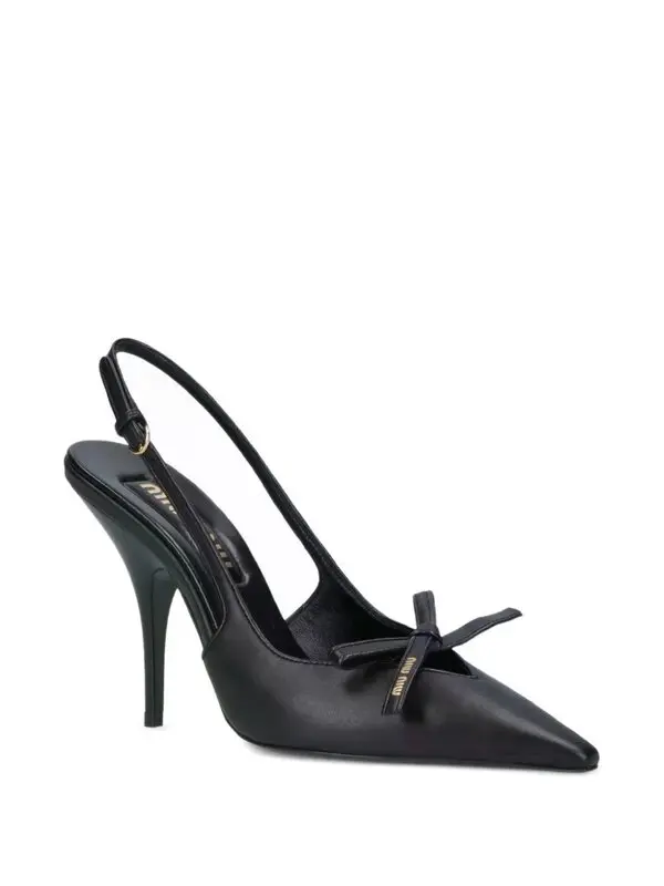 Miu Miu Bow-detail Slingback Pumps
