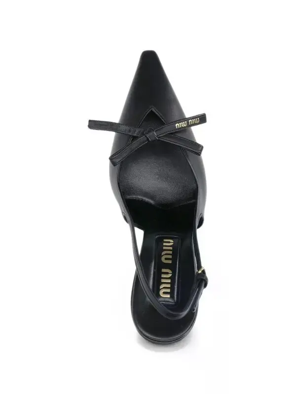 Miu Miu Bow-detail Slingback Pumps