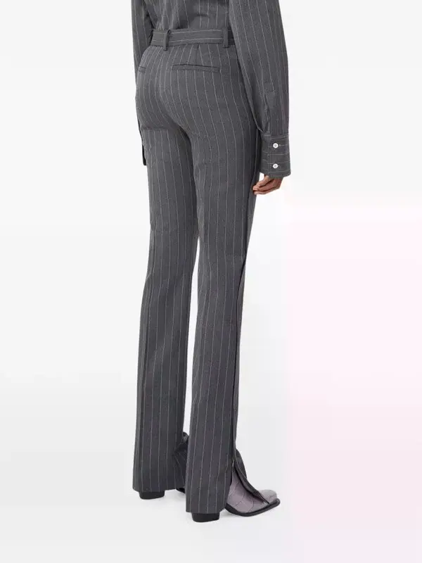 Sportmax Pinstripe Split-hem Trousers