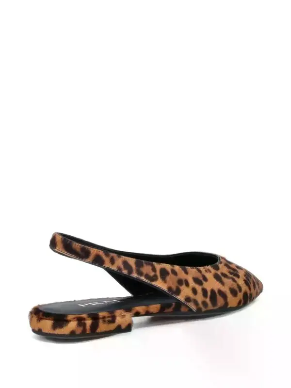 Prada Printed Leather Ballerinas