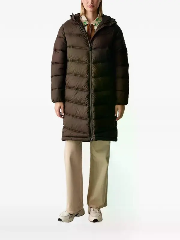 NAPAPIJRI Ega Hooded Oversized Coat - Brown