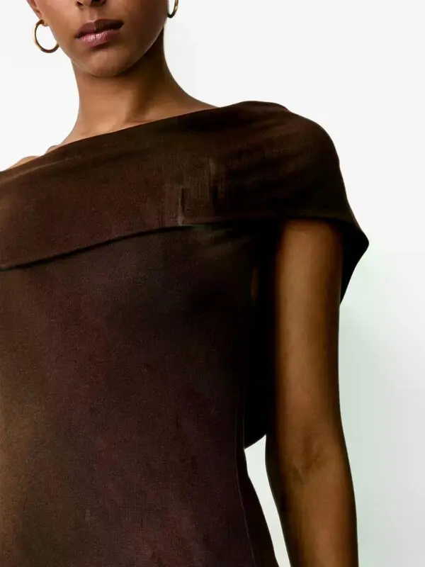 Miss Sixty Off-shoulder Hooded Top