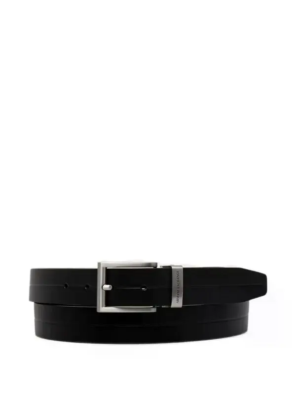 Armani Exchange Logo-engraved Buckle Belt