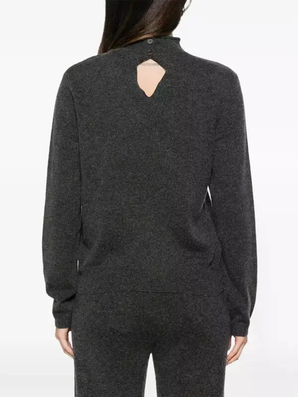 MLM High-neck Cutout-back Sweater