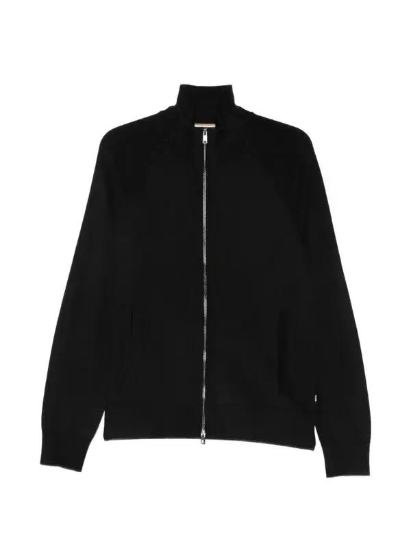 BOSS Zip-up Raglan-sleeve Sweater