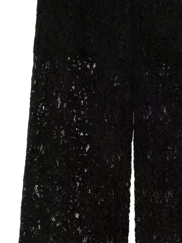 QUETSCHE Lace-overlay Wide-leg Trousers