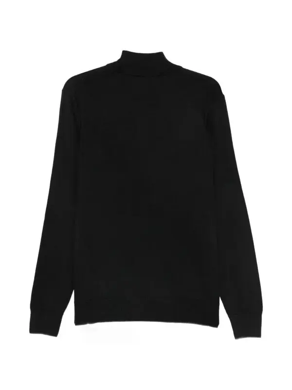 BOSS Quarter-zip Logo-embroidered Sweater