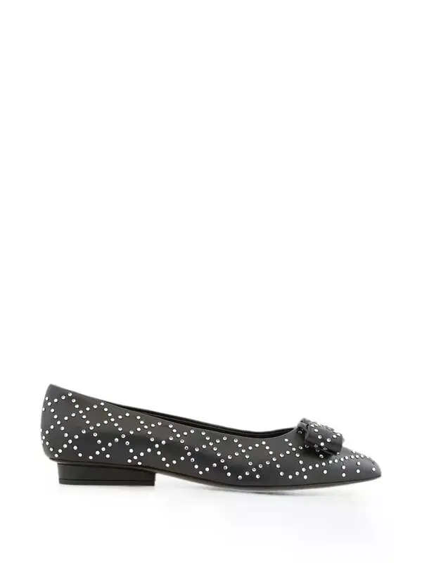 FERRAGAMO Viva Studded Flat Pumps