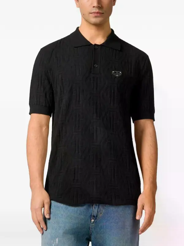 Philipp Plein Jacquard-monogram Polo Shirt