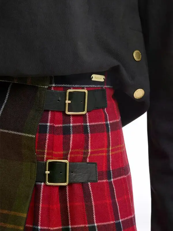 Barbour Gillian Tartan Pleated Mini Skirt