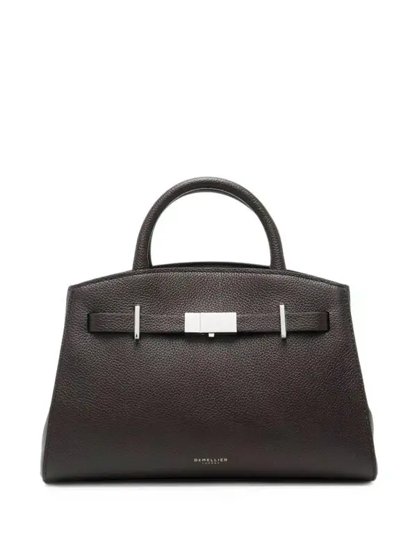 DEMELLIER Hudson Grained Leather Top-handle Mini Bag