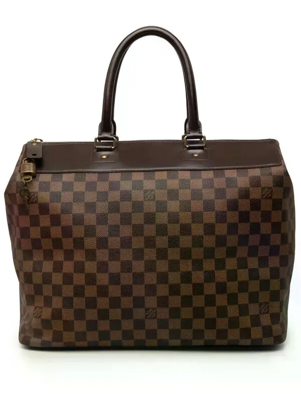 LOUIS VUITTON 2003 Damier Ebene Greenwich Pm Travel Bag