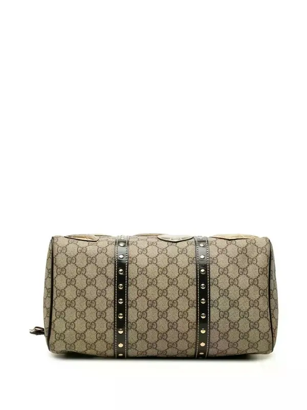 Gucci 2000-2015 Medium Gg Supreme Guccissima Heart Patches Joy Boston Bag