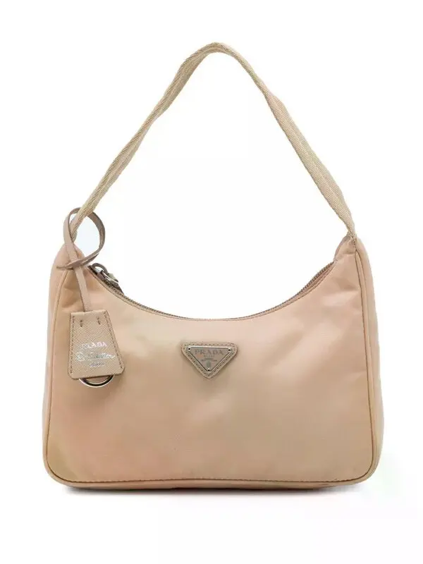 Prada 2000-2013 Mini Tessuto Re Edition 2000 Shoulder Bag - Neutrals