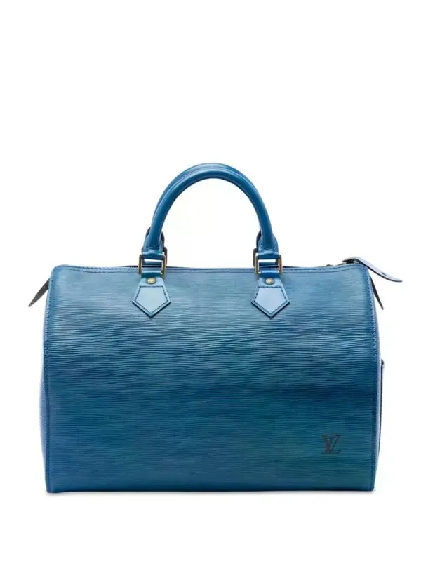 LOUIS VUITTON 1994 Epi Speedy 35 Boston Bag - Blue