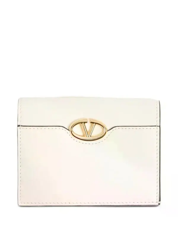 Valentino Garavani Vlogo-plaque Wallet - Neutrals