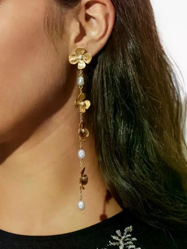 Cult Gaia Lucky Drop Earrings - Gold