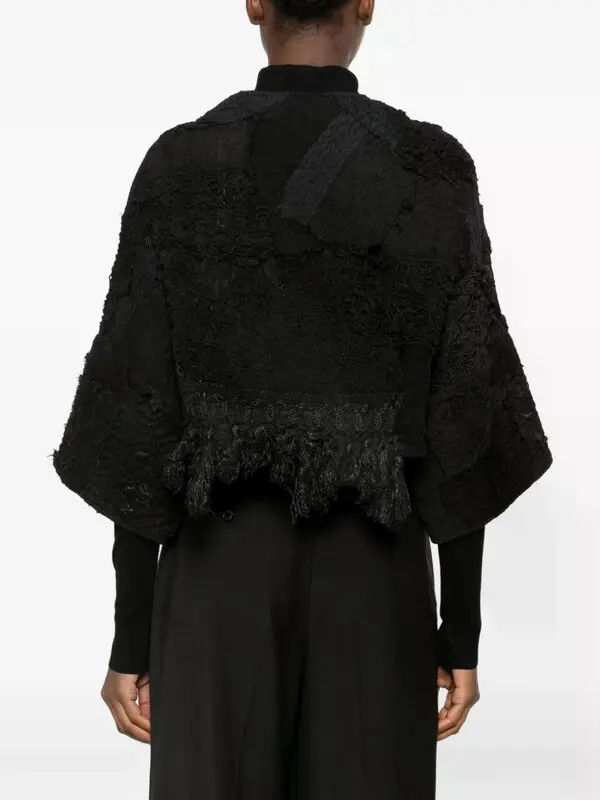 By Walid Bella Patchwork Fringed Jacket