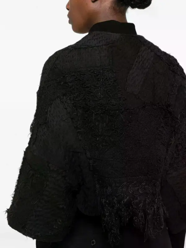 By Walid Bella Patchwork Fringed Jacket