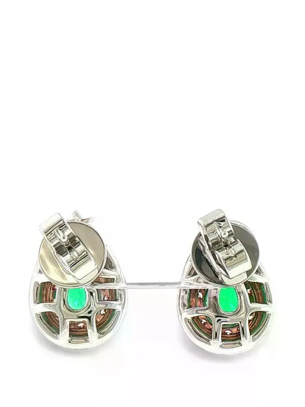 HYT JEWELRY Emerald And Diamond Earrings