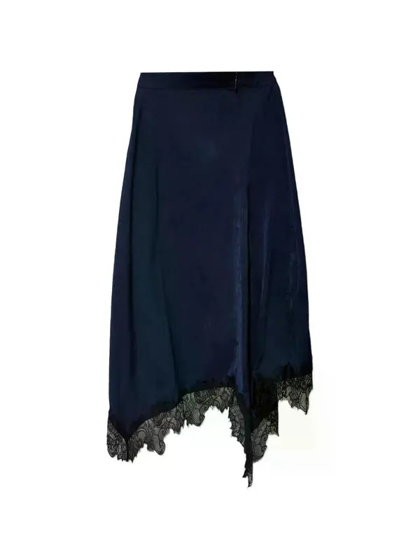 Baum Und Pferdgarten Sophie Lace-trim Asymmetric Skirt - Blue