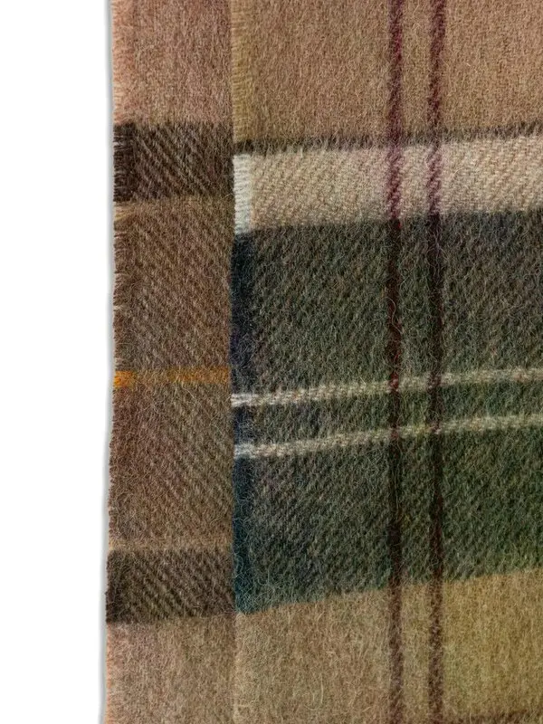 Barbour Serena Tartan Fringed Scarf