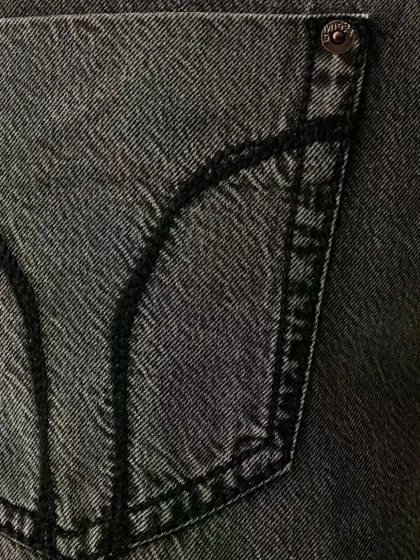 Miss Sixty Washed Wide-leg Jeans