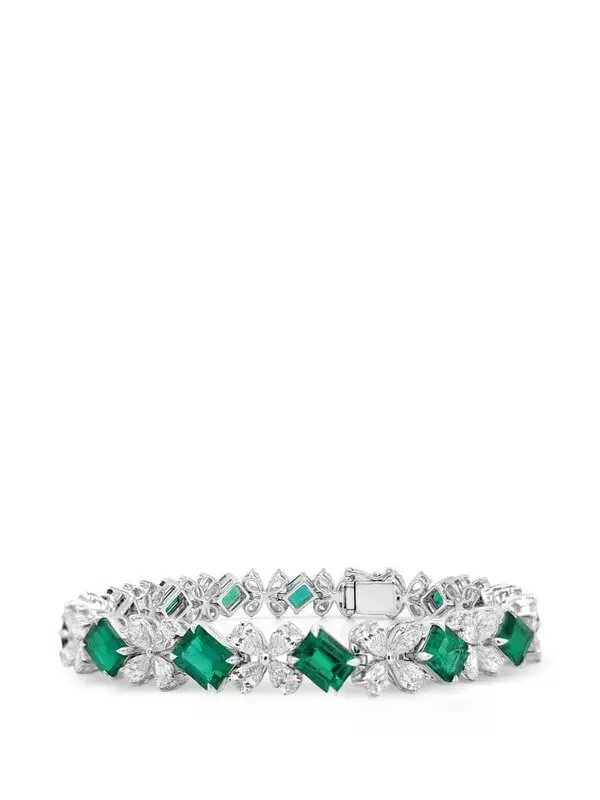 HYT JEWELRY Emerald And Diamond Bracelet