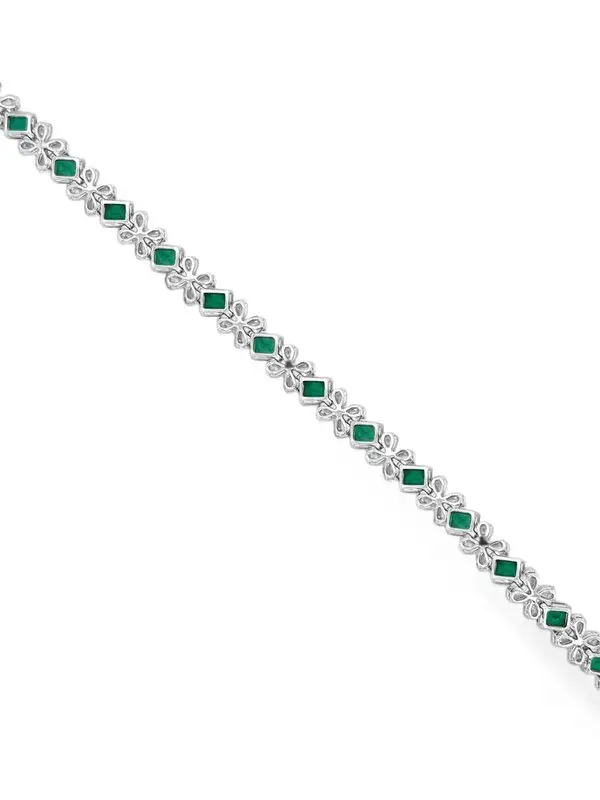 HYT JEWELRY Emerald And Diamond Bracelet