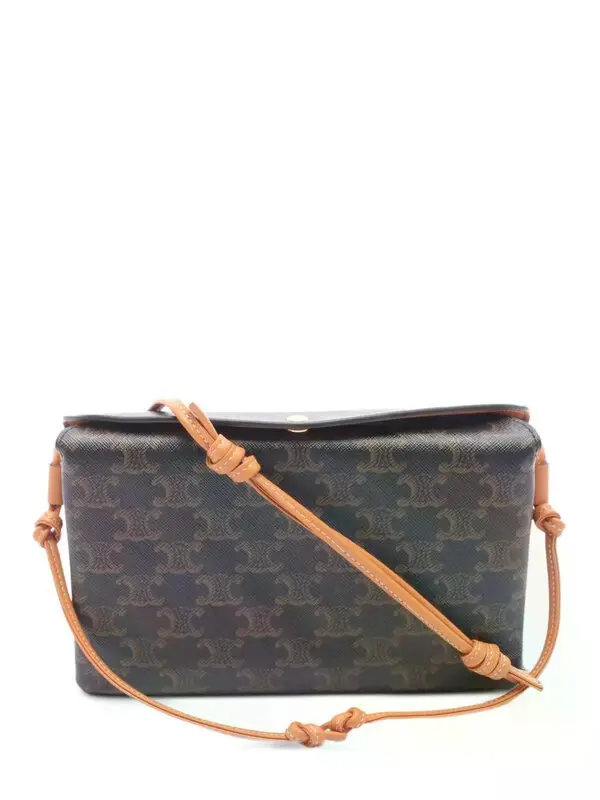 Celine Trio Triomphe-canvas Cross Body Bag