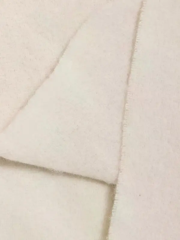 Maison Kitsuné Fringed Logo-patch Scarf