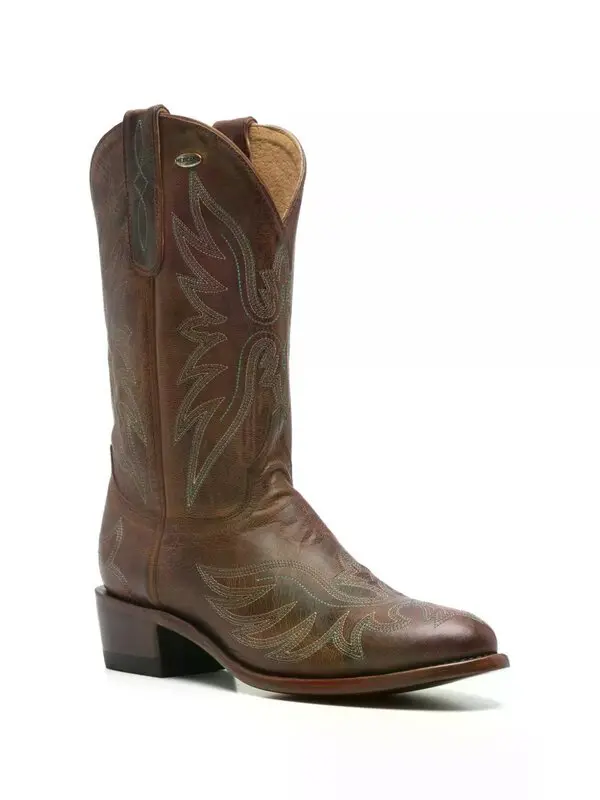 MEXICANA Aguila Mex Embroidered Leather Boots