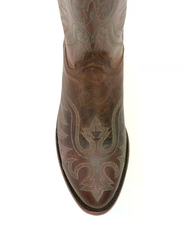 MEXICANA Aguila Mex Embroidered Leather Boots
